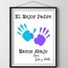 Spanish Fathers Day Handprint Feliz Día Del Padre Spanish Dad Gift ...