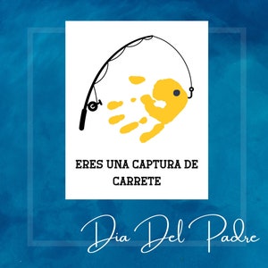 Spanish Fathers Day Handprint Feliz Día Del Padre Personalized Gift ...