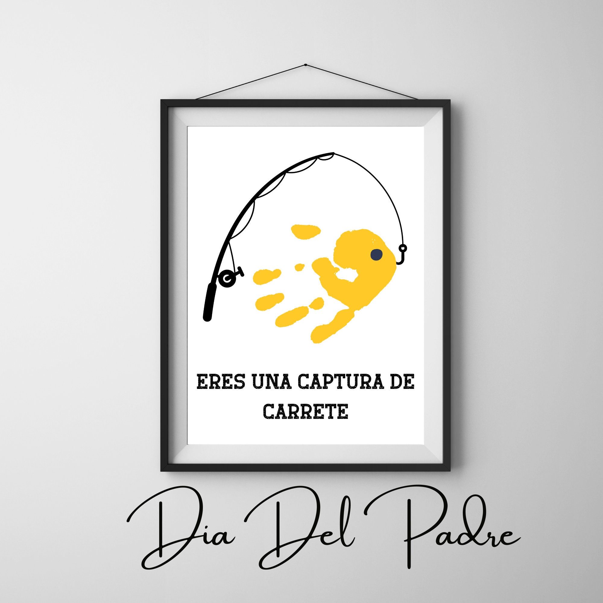 Spanish Fathers Day Handprint Feliz Día Del Padre Spanish Dad Gift ...