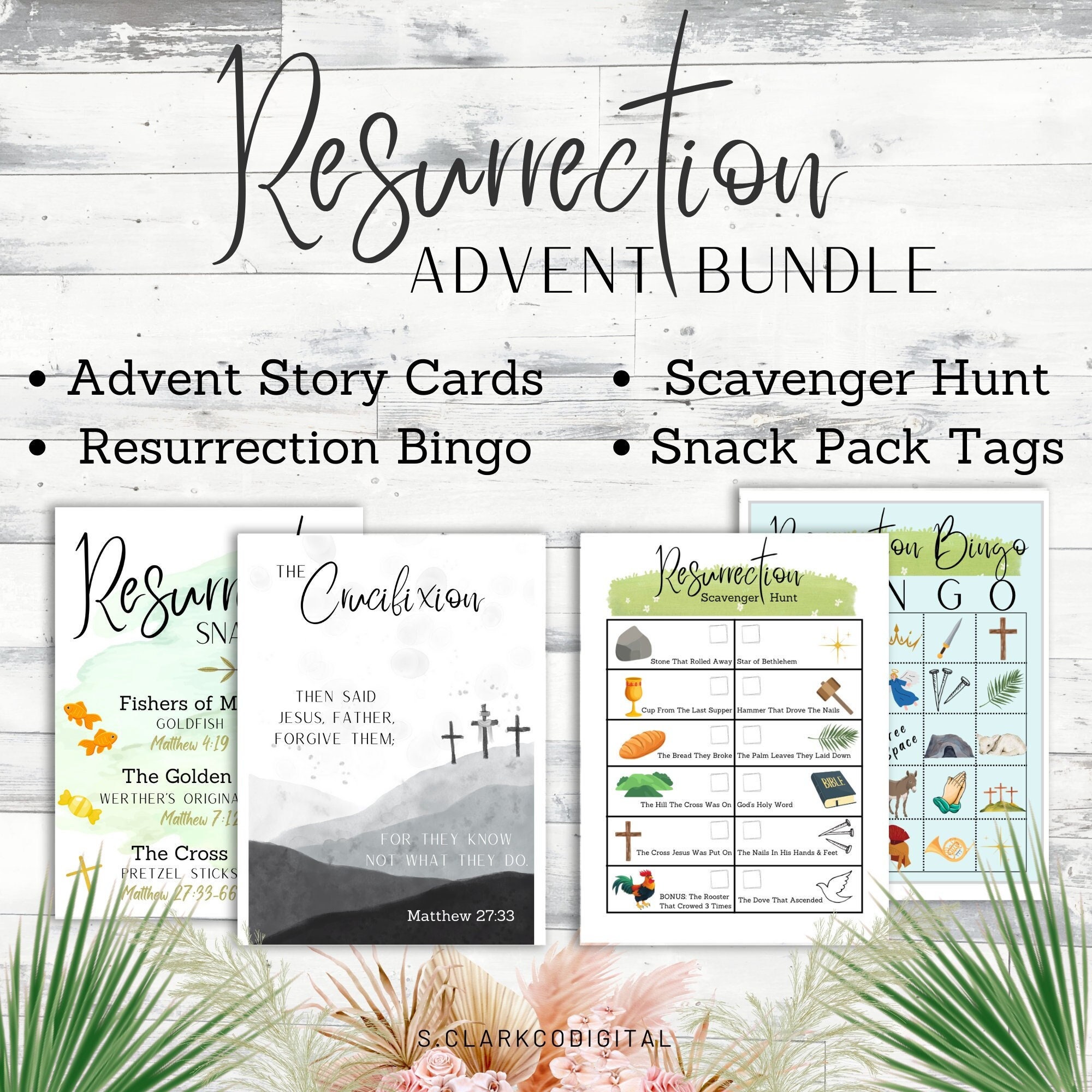 Resurrection Activity Bundle Easter Activity Bundle Advent Activity ...
