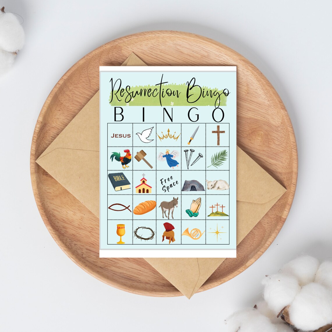 Resurrection Bingo Game Printable Sunday School Resurrection Bingo Game ...