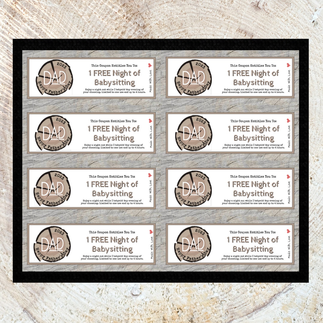 Printable Fathers Day Coupon Book Editable Fathers Day Coupons Fathers ...