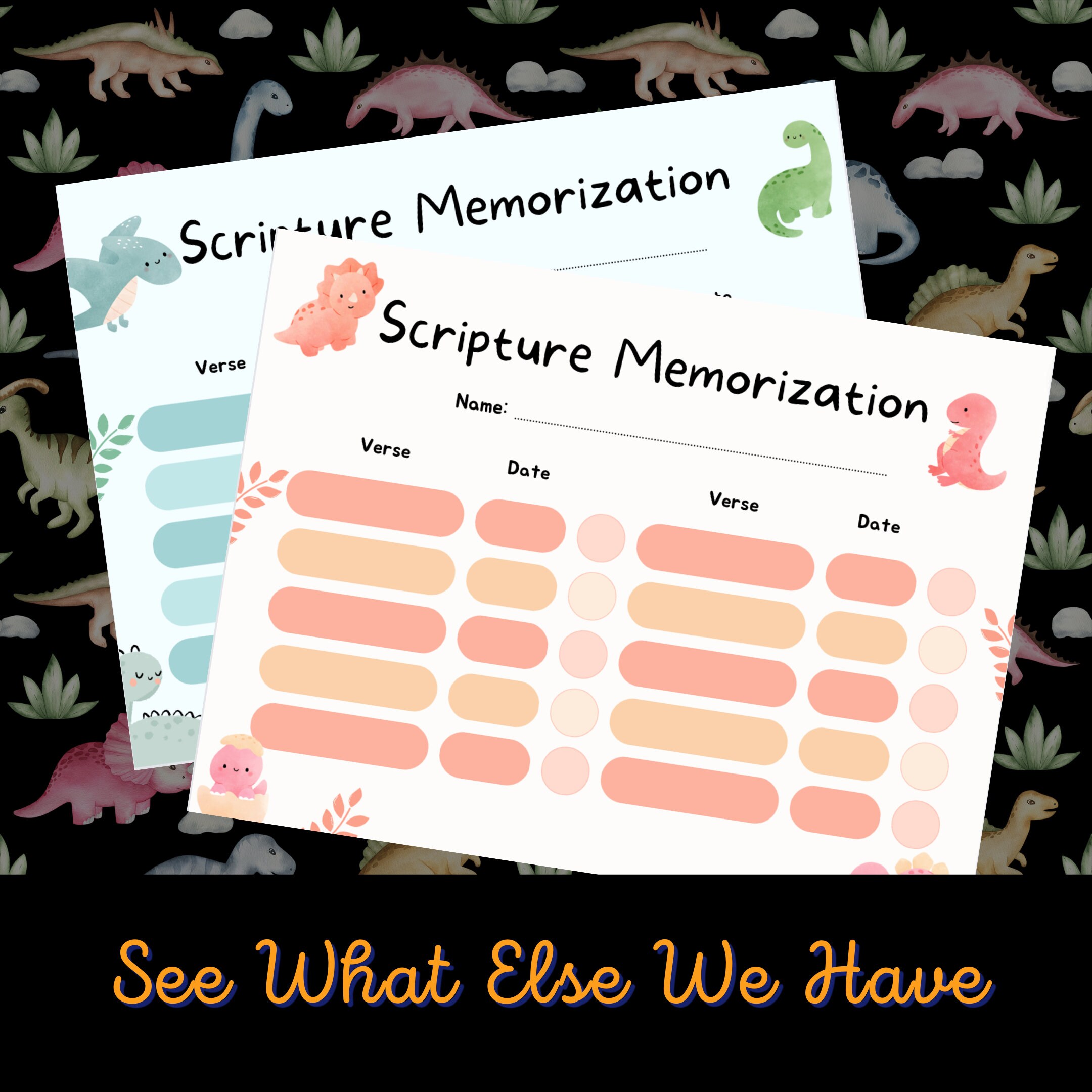 Kids Scripture Chart Children's Bible Verse Memory Chart Best Memory ...
