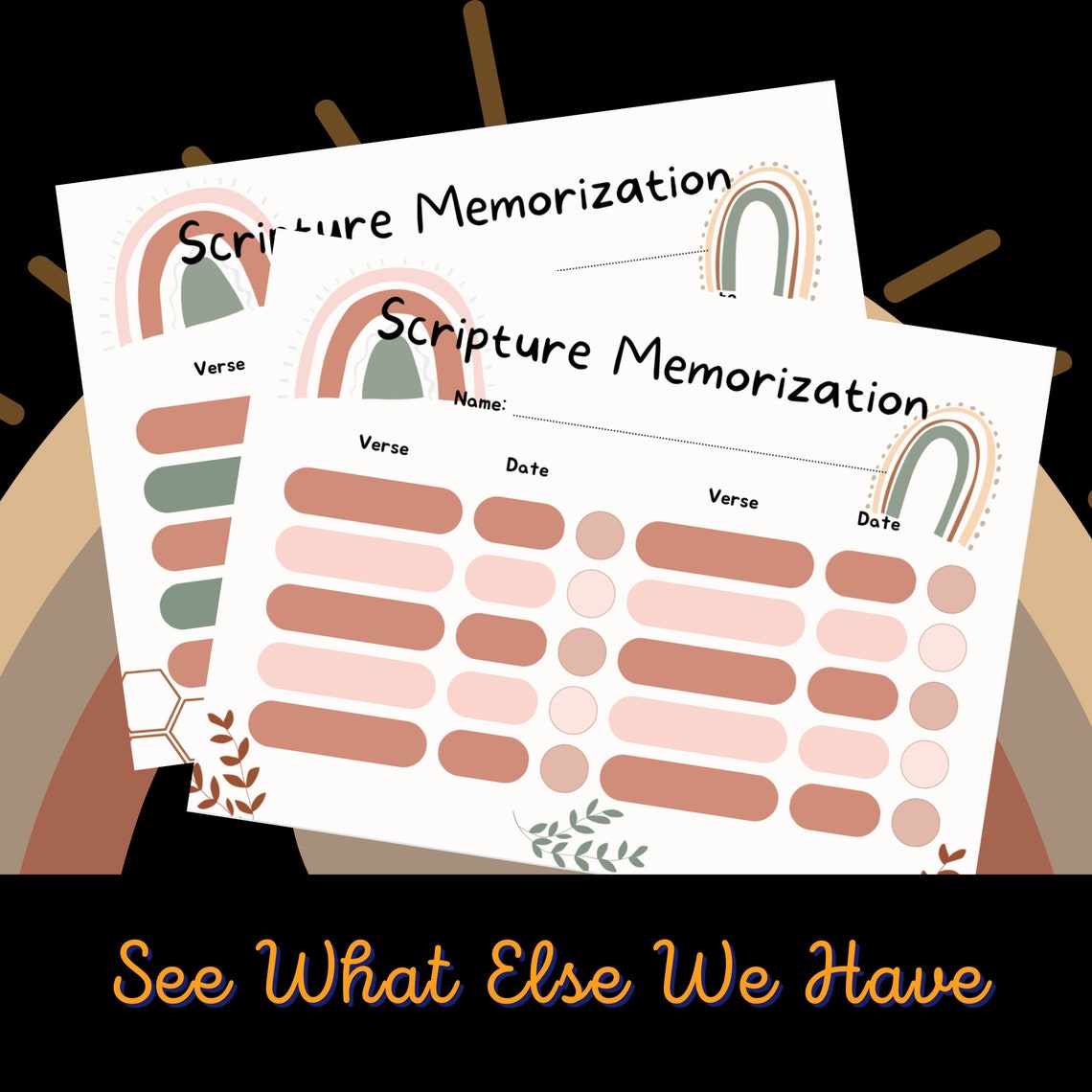 Kids Scripture Chart Children's Bible Verse Memory Chart Best Memory ...