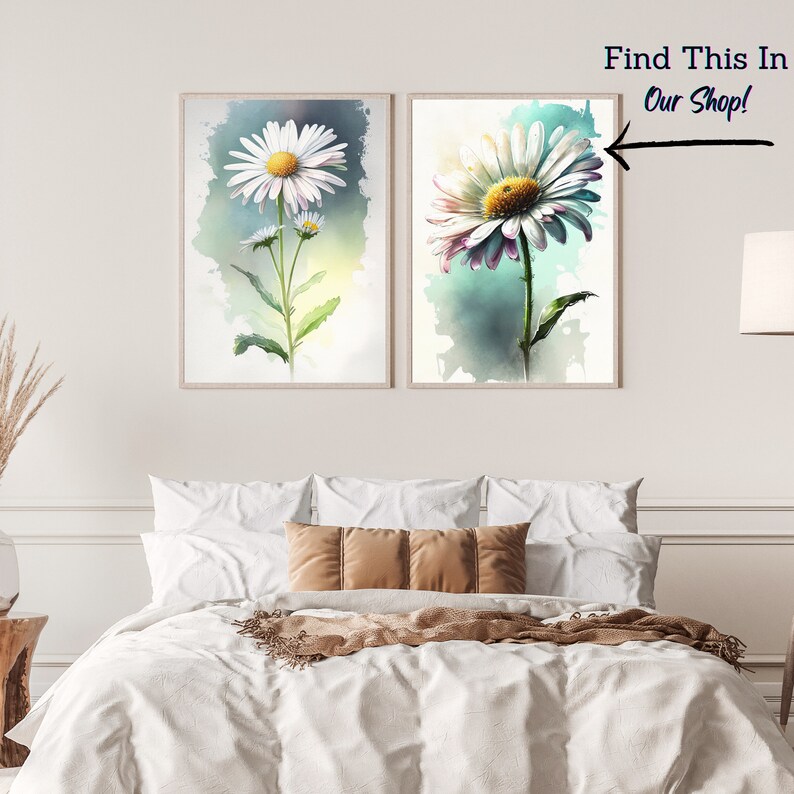 Daisy Wall Art Daisy Art Daisy Art Print 30th Birthday Gift for Her ...