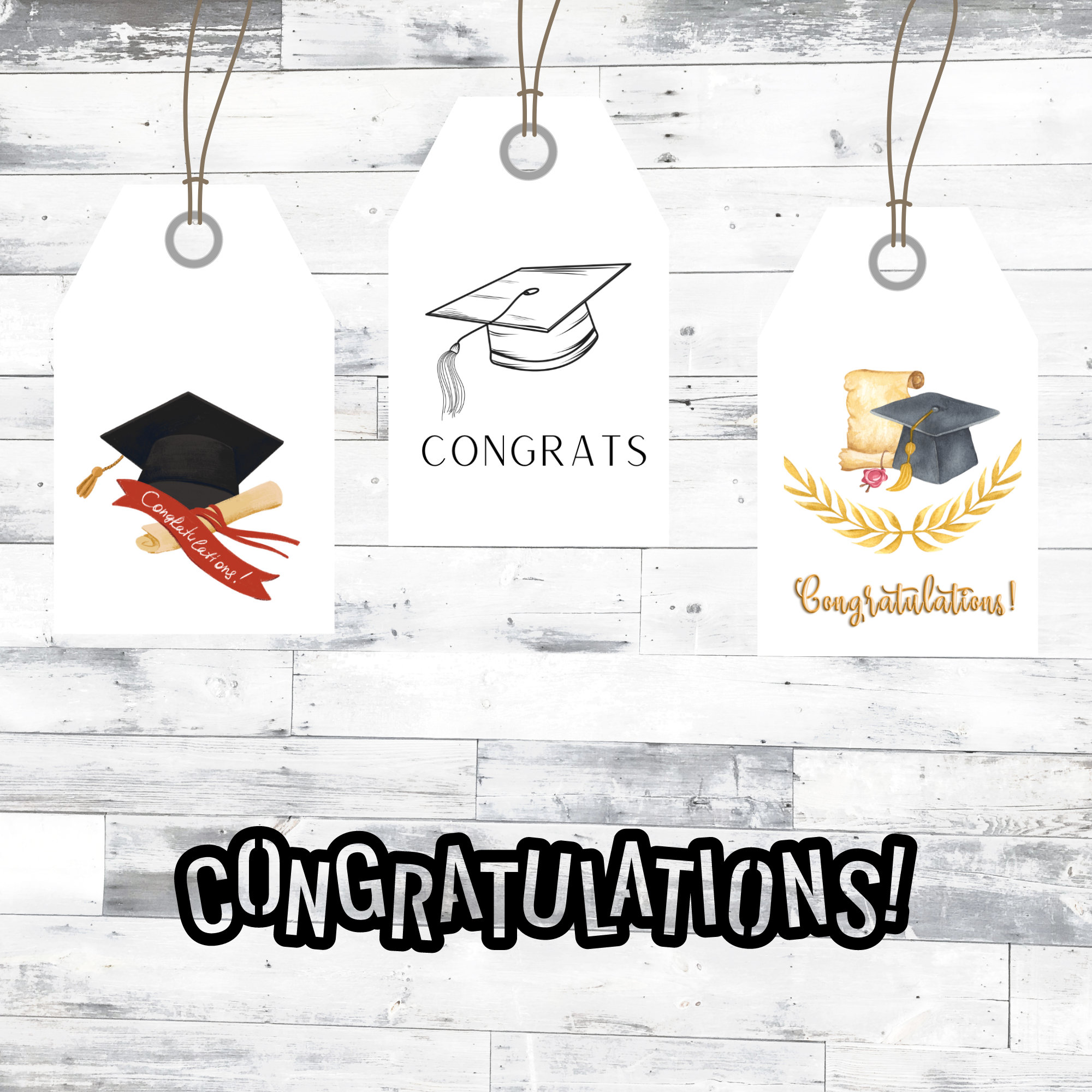 Graduation Gift Tags Graduation Tags Graduation Favors Tags ...