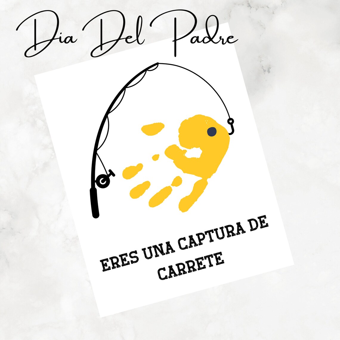 Spanish Fathers Day Handprint Feliz Día Del Padre Personalized Gift ...