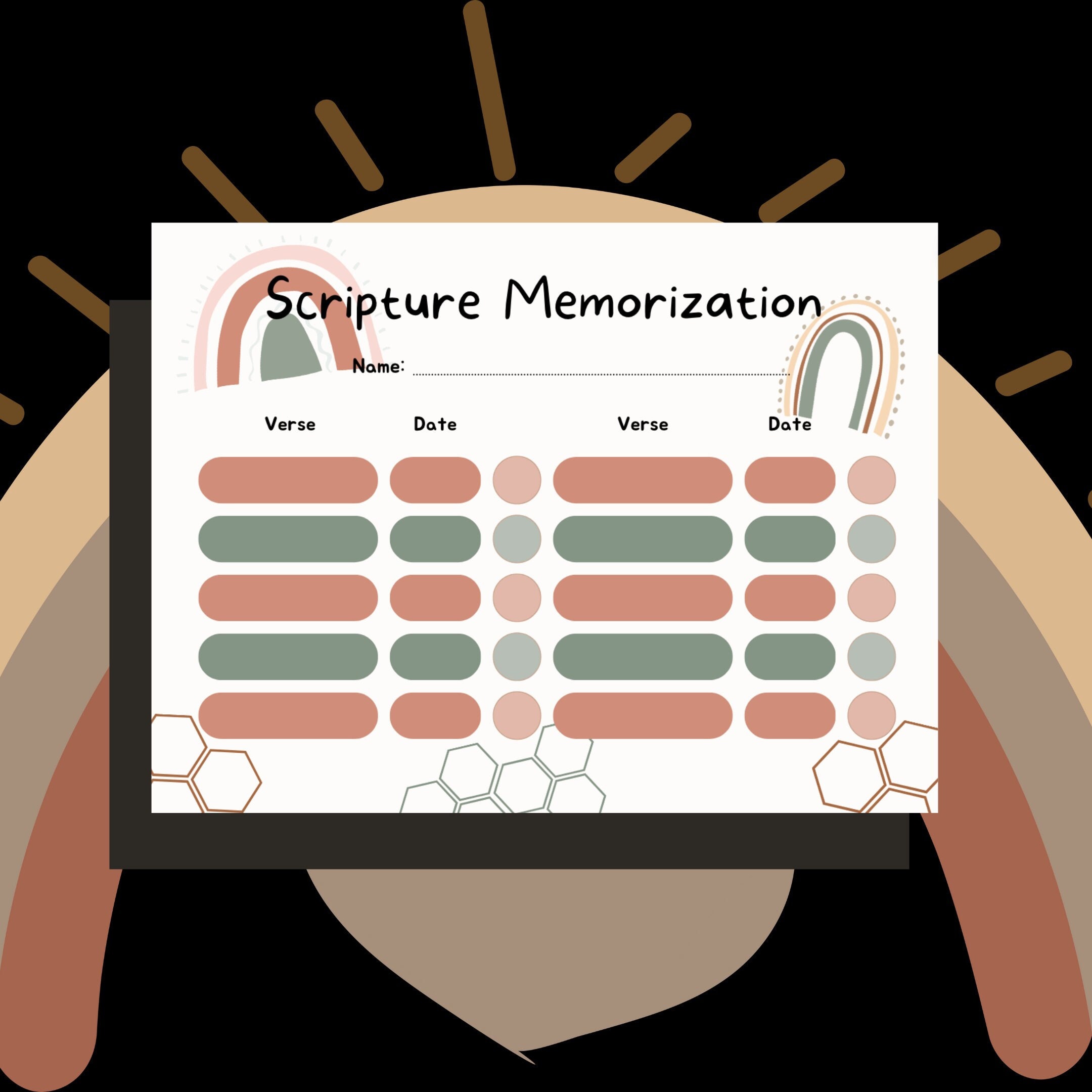 Kids Scripture Chart Children's Bible Verse Memory Chart Best Memory ...