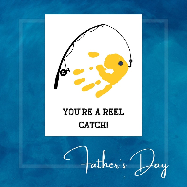 Handprint Fathers Day Fingerprint Sign Personalized Gift - Etsy