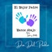 Spanish Fathers Day Handprint Feliz Día Del Padre Spanish Dad Gift ...