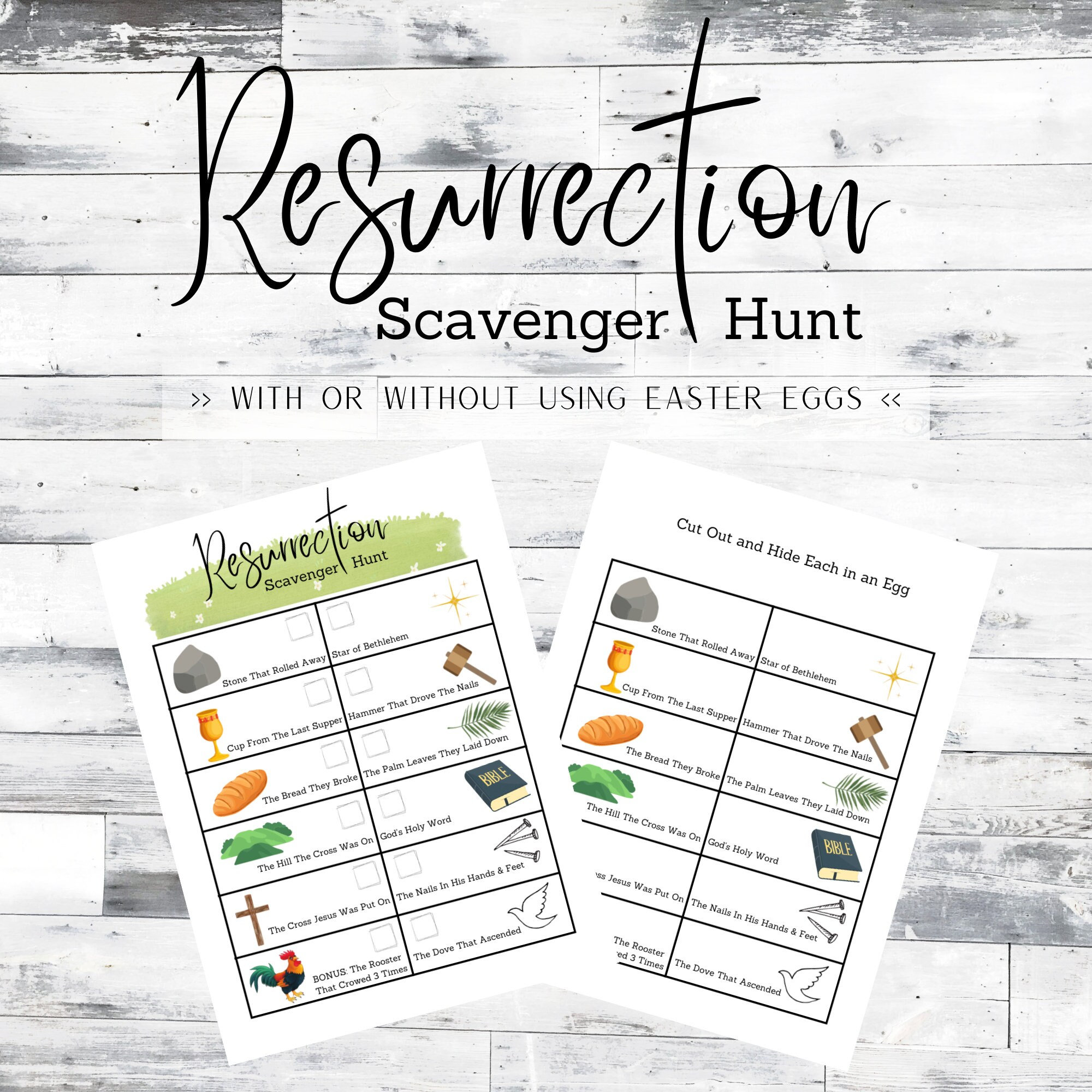 Resurrection Scavenger Hunt Printable Sunday School Resurrection ...