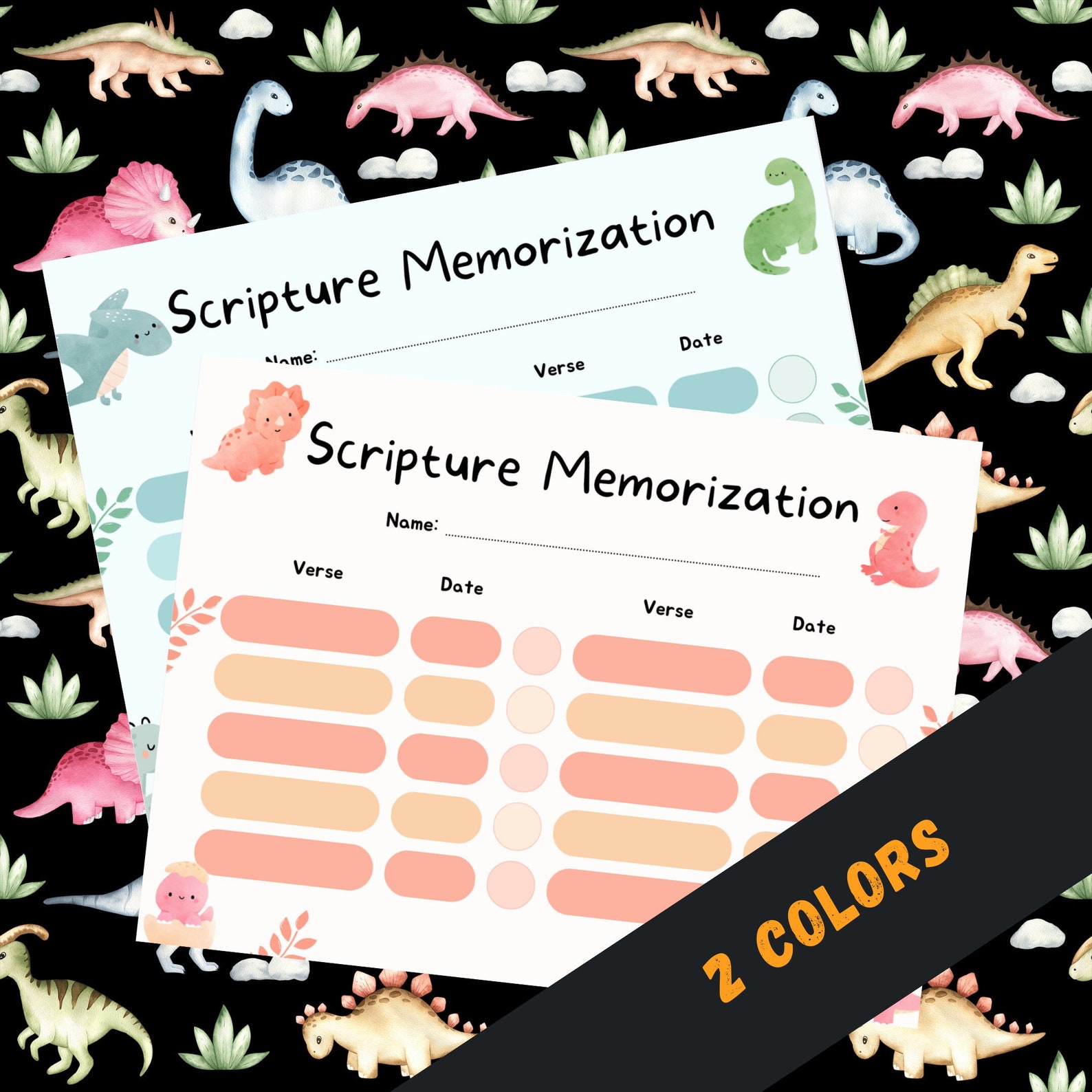 Kids Scripture Chart Children's Bible Verse Memory Chart Best Memory ...