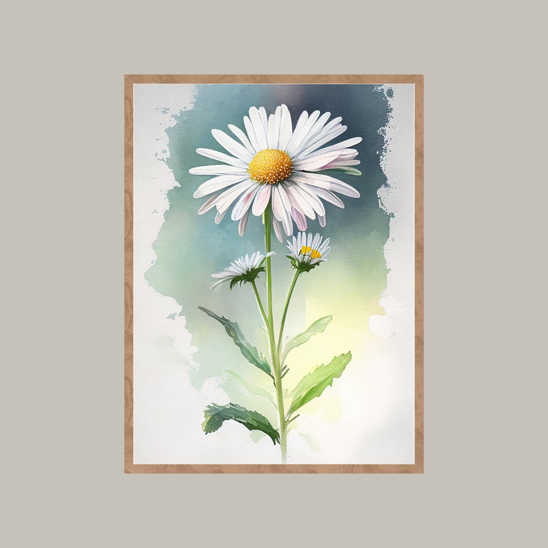 Daisy Wall Art Daisy Art Daisy Art Print 30th Birthday Gift for Her ...