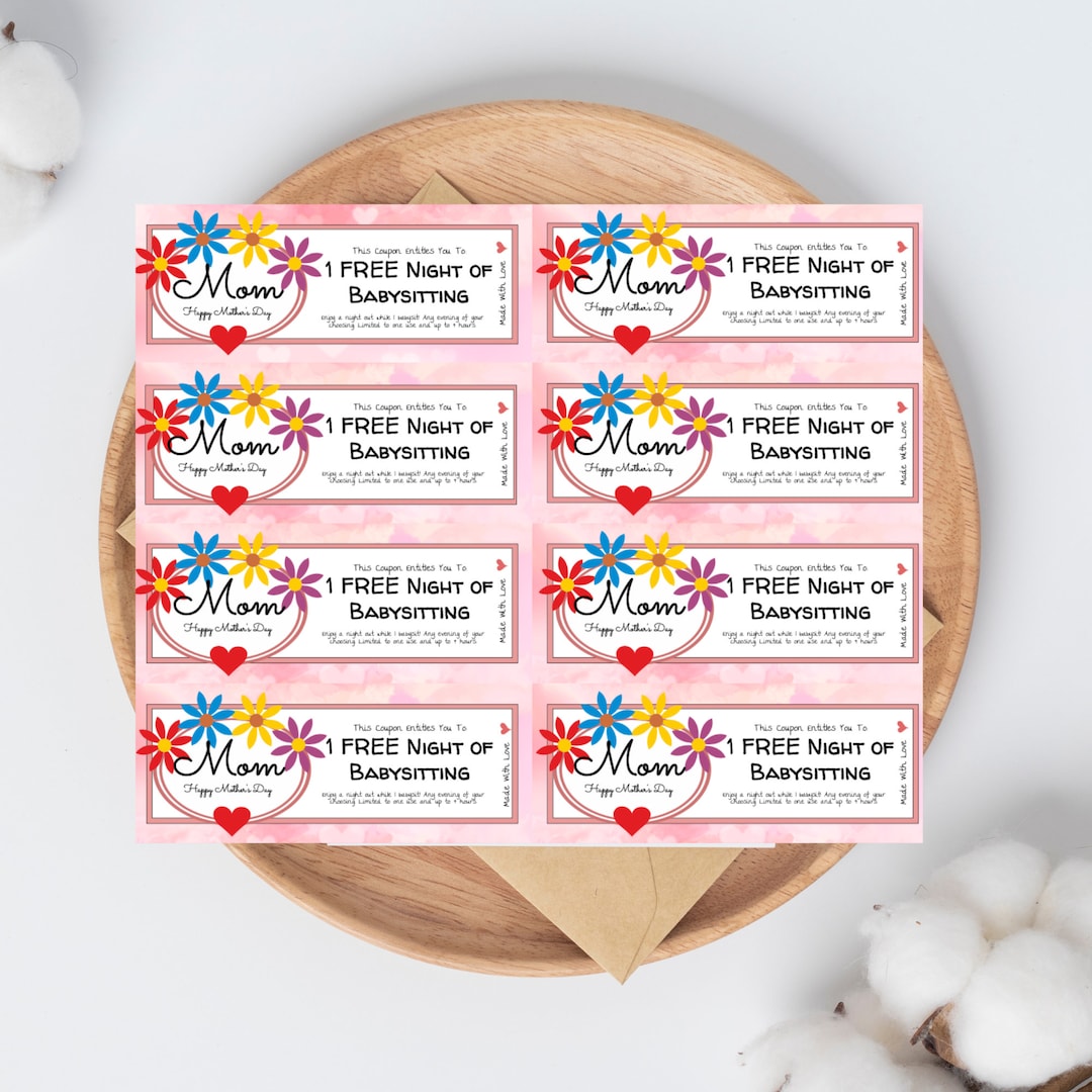 Printable Mothers Day Coupon Book Editable Mothers Day Coupons Mothers ...
