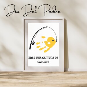 Spanish Fathers Day Handprint Feliz Día Del Padre Personalized Gift ...