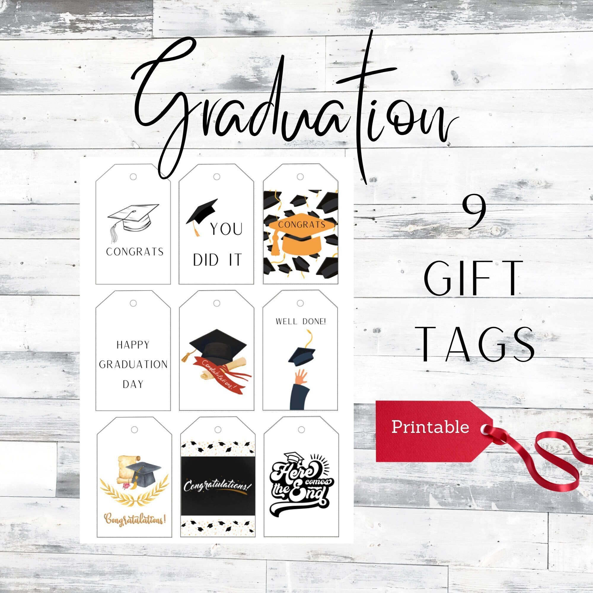 Graduation Gift Tags Graduation Tags Graduation Favors Tags ...