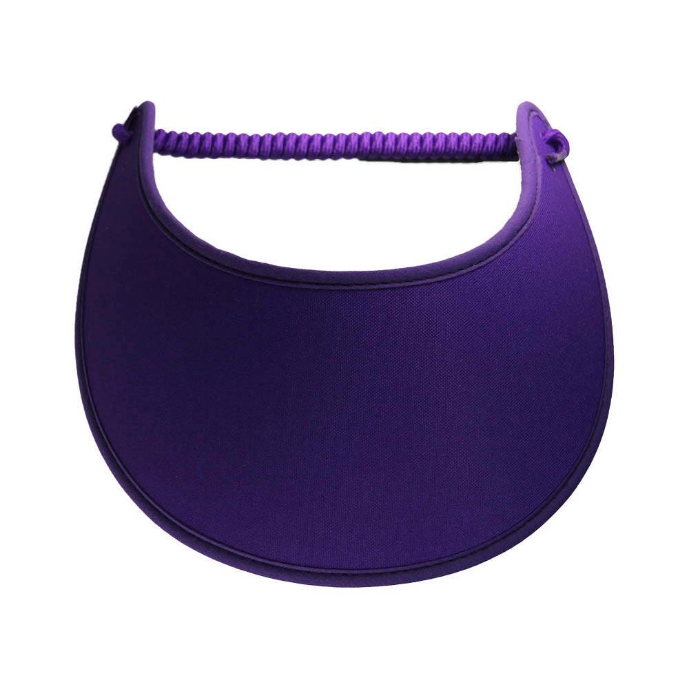 L190purple Visor With Fabric Trimmed Edges. - Etsy