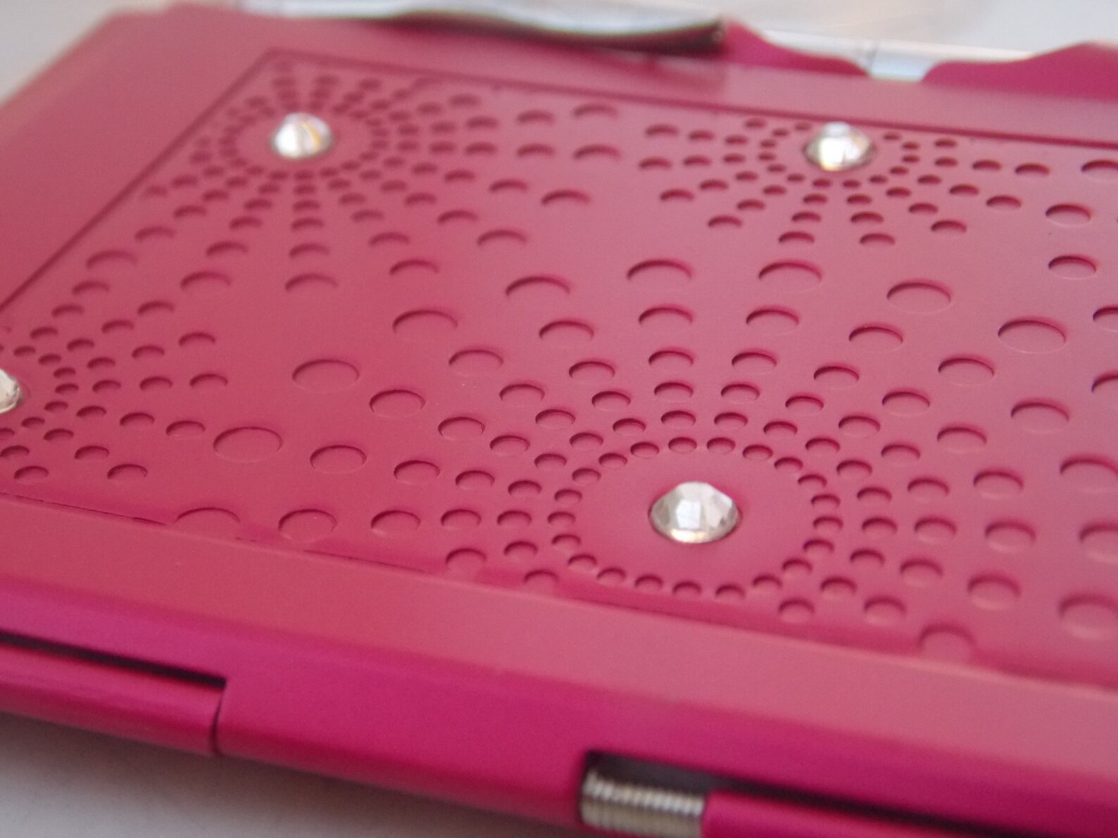 SET OF THREE Ultra Thin Metal Note Pad Holder With Pen, in Jeweled ...