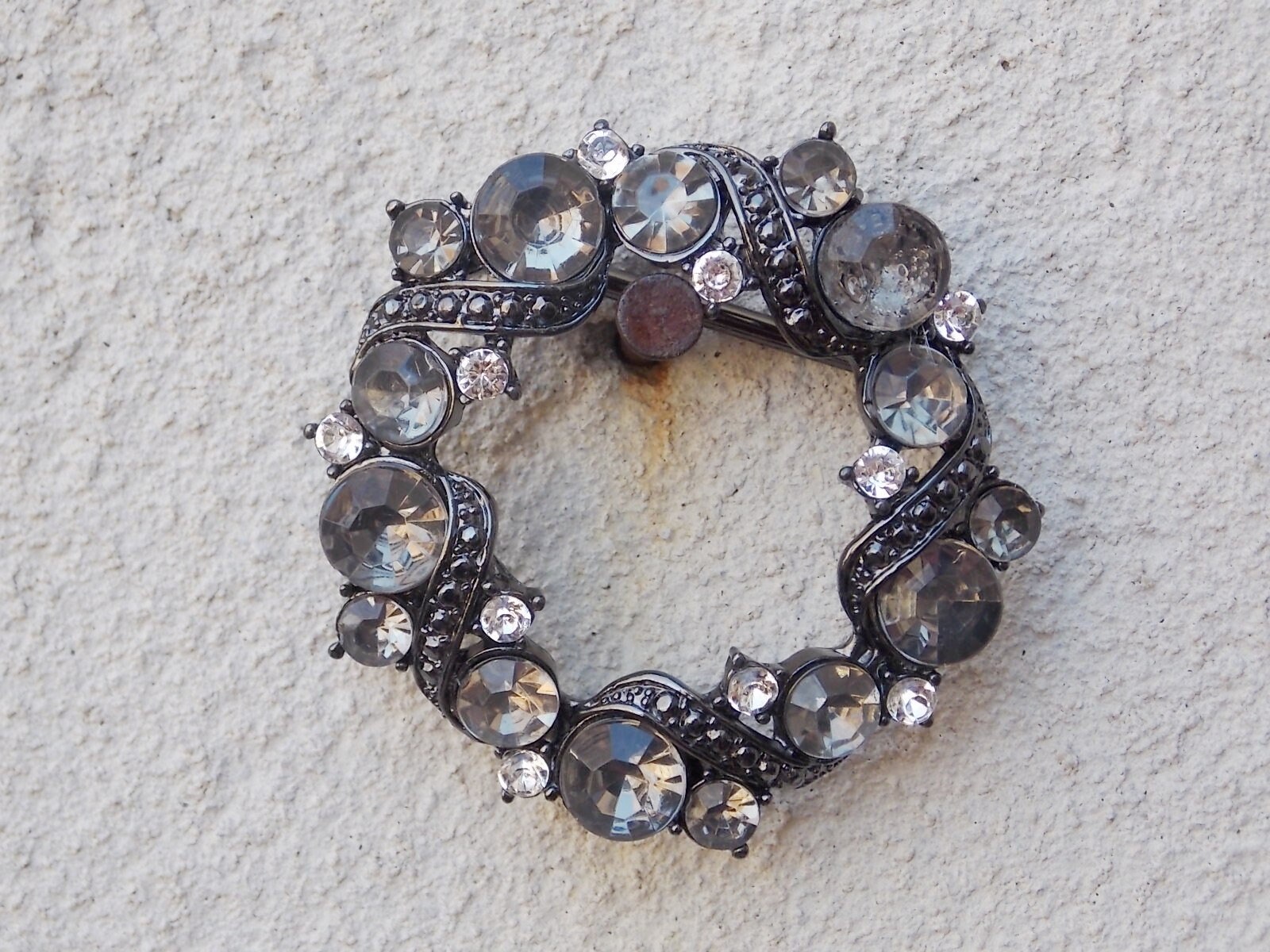 Jeweled Grey Silver Rhinestone Belt Buckle, Vintage Inspired, Pave - Etsy