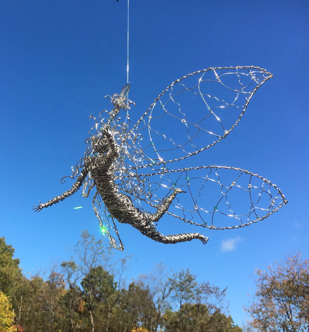 Friend of the Forest Faerie! Stainless Steel Wire Sculpture... CUSTOM ...