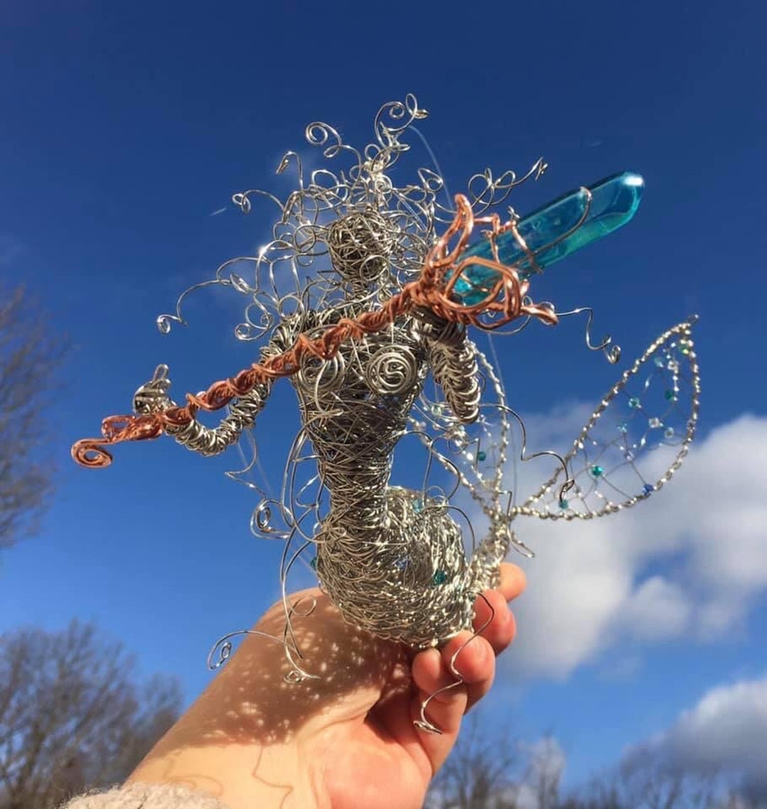 Beauty of the Sea Mermaid Stainless Steel Wire Sculpture... CUSTOM ...