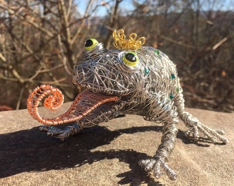 Frog Wire Sculpture - Etsy