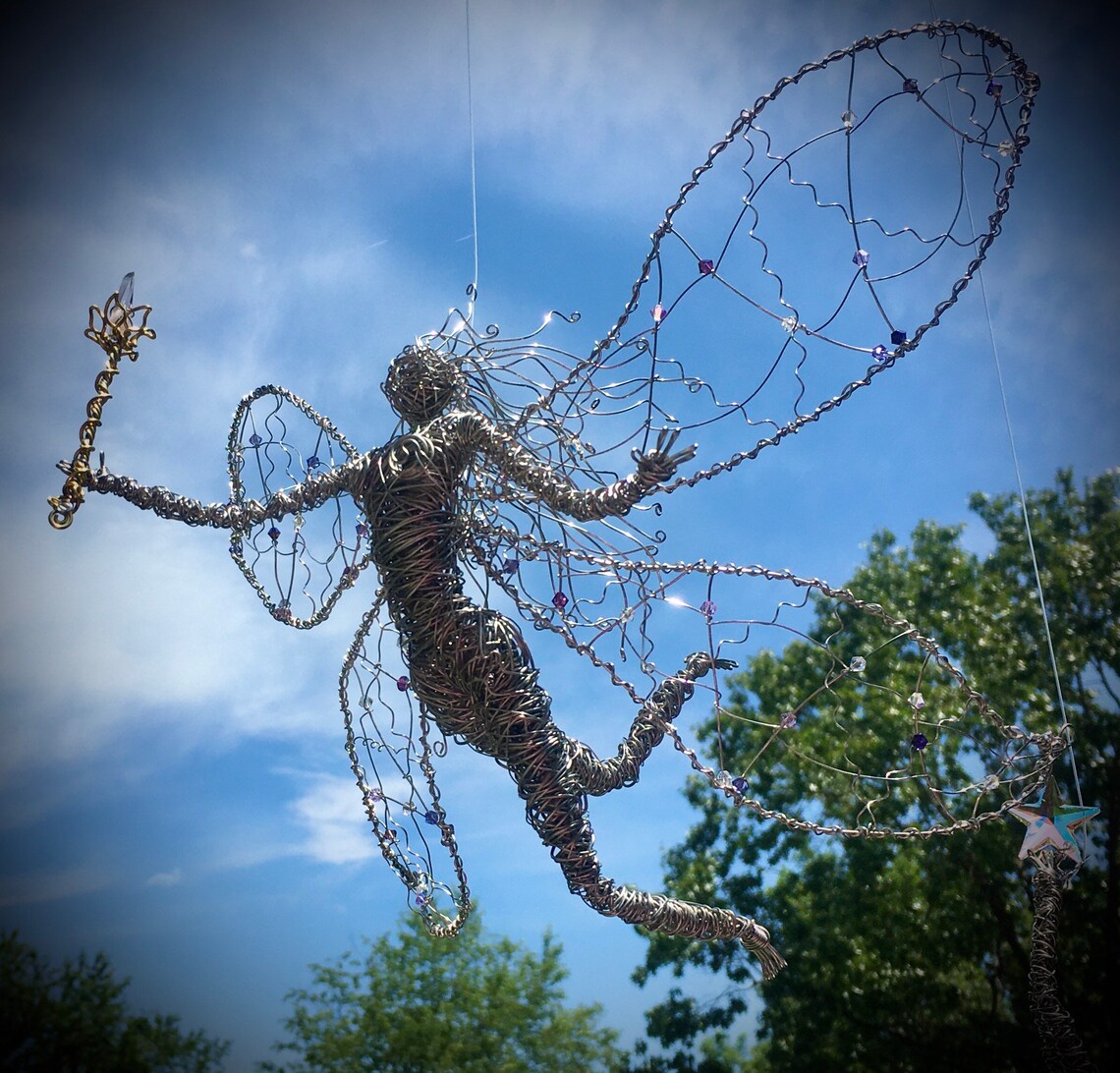 Friend of the Forest Faerie Stainless Steel Wire Sculpture... - Etsy