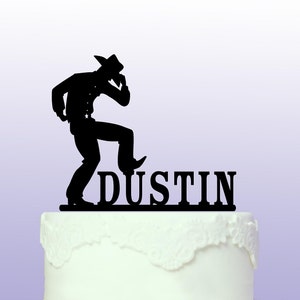 Personalised Cowboy/western Cake Topper - Etsy