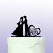 Personalised Wedding Kiss Cake Topper and Options With Cat - Etsy