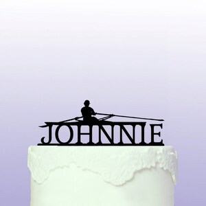 Personalised Rowing Cake Topper - Etsy
