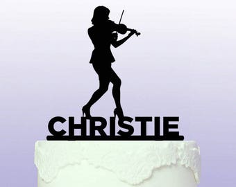 Violin Cake Topper Violin Birthday Cake Topper Violinist - Etsy