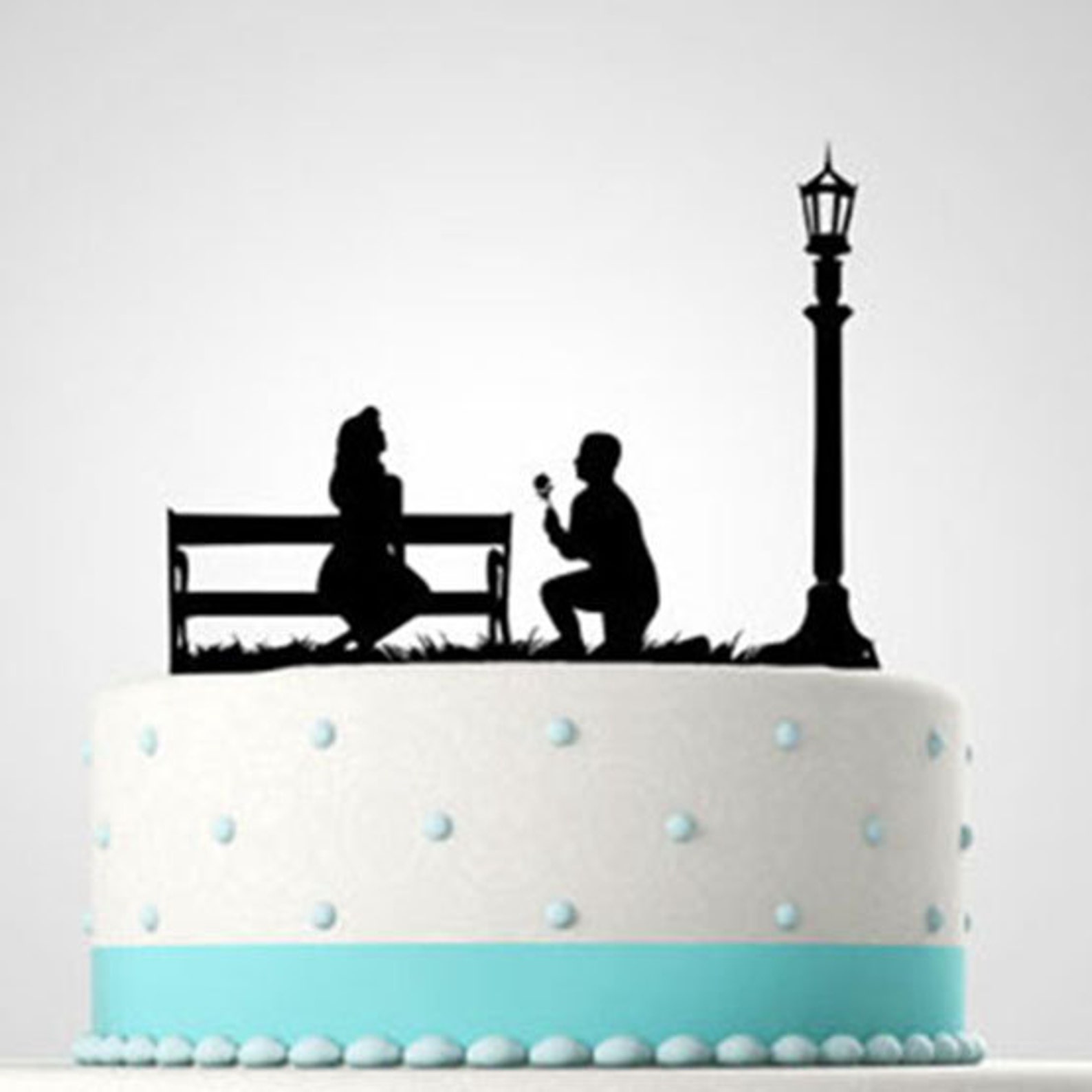 The Proposal Cake Topper - Etsy UK