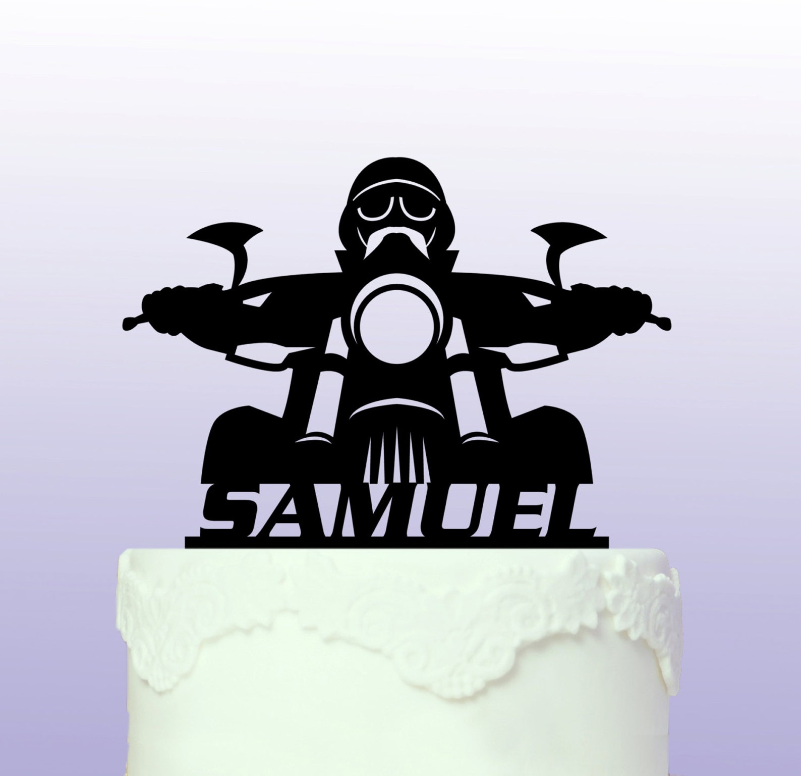 Personalised Harley Motorbike Cake Topper - Etsy