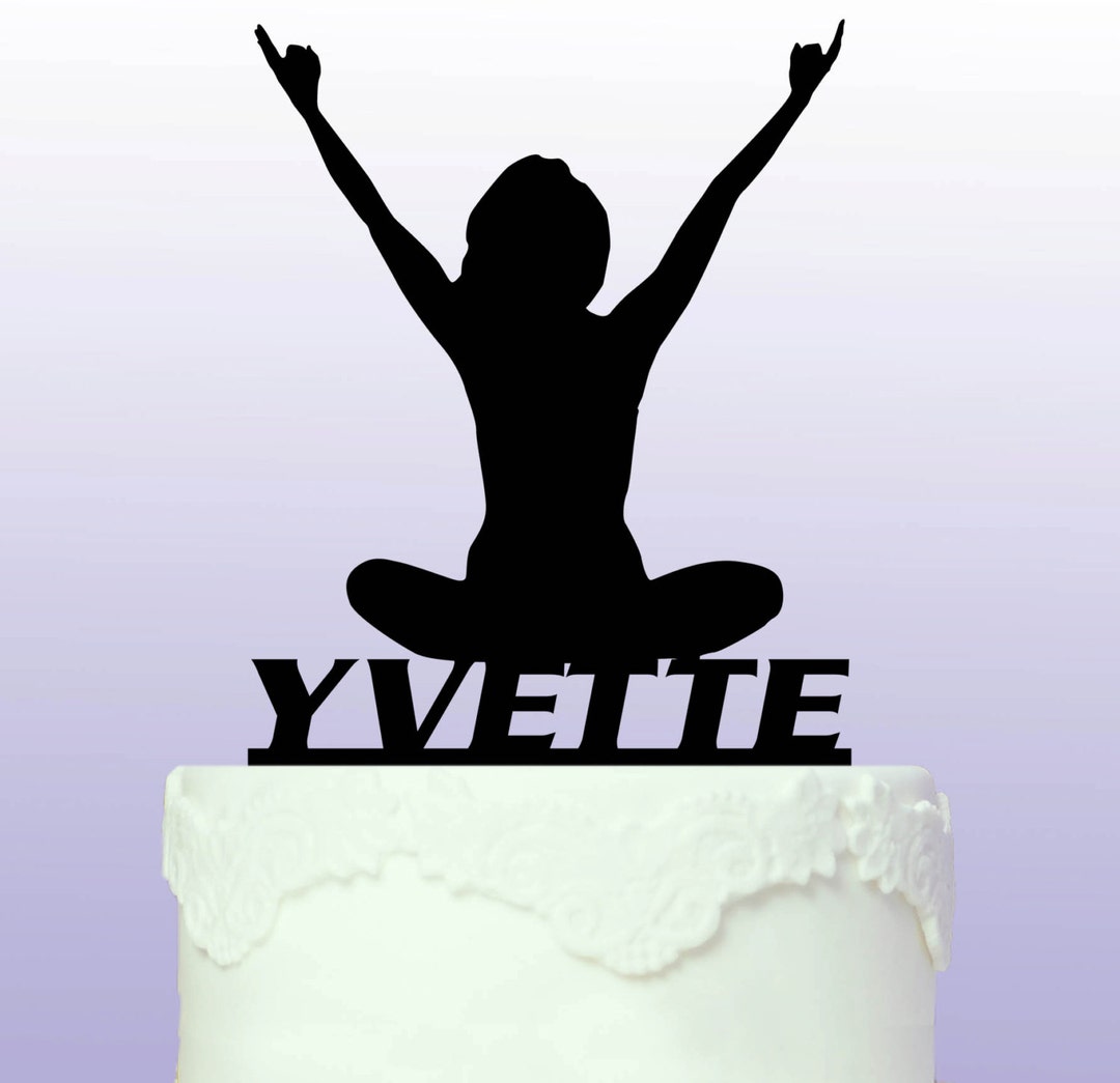 Personalised Yoga Cake Topper - Etsy