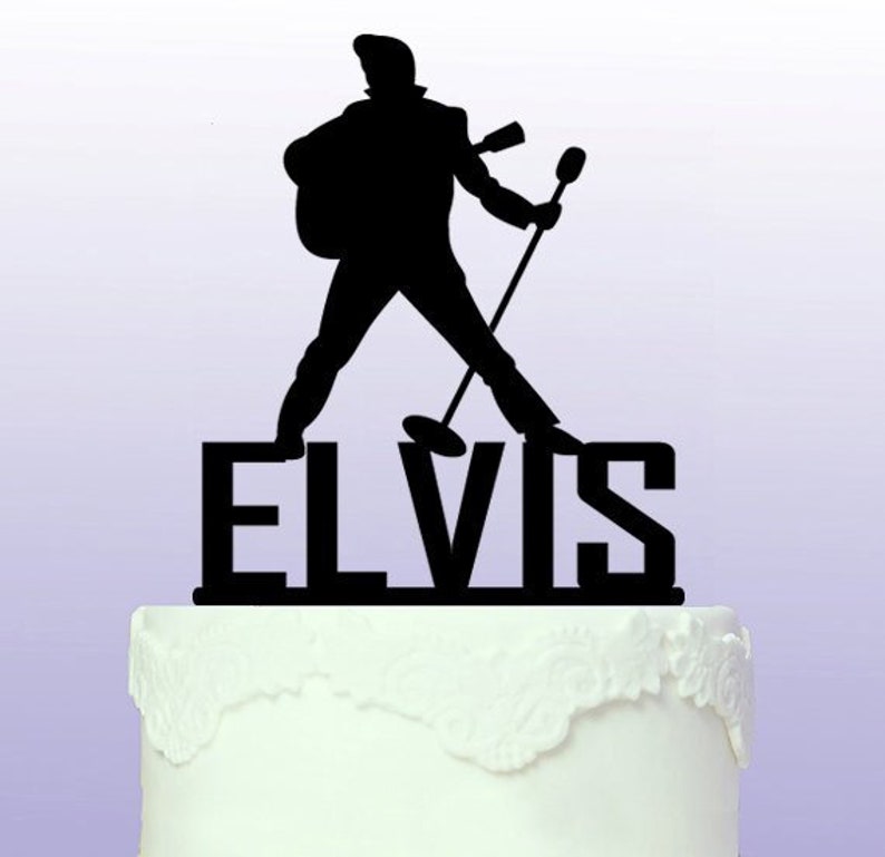 Personalised Elvis Cake Topper - Etsy