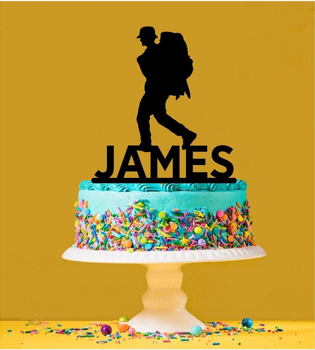 Personalised Backpacker/gap Year Cake Topper - Etsy