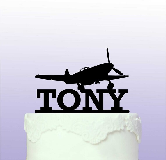 Personalised Spitfire Cake Topper | Etsy