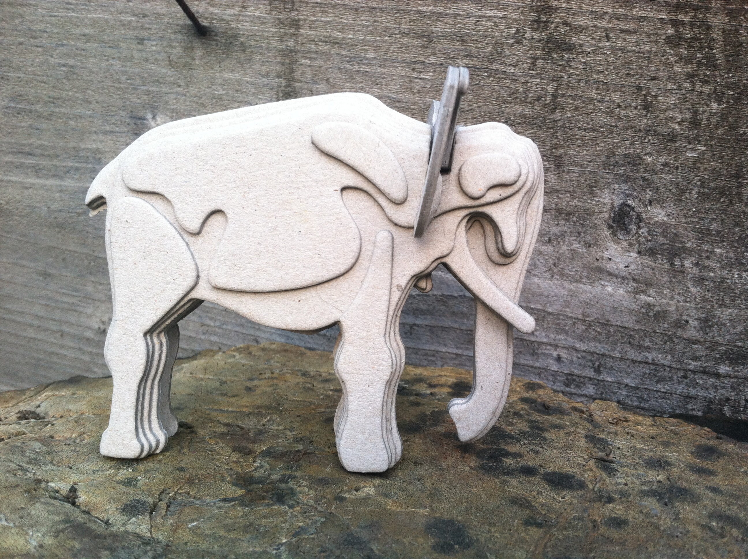 Elephant 3D Modeling Craft Kit Recycled Paper Figurine - Etsy Italia