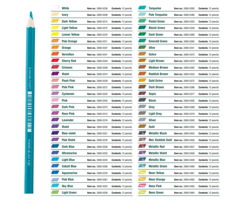 Jolly Supersticks Individual Colors, Colored Pencils Set of 12 Pencils ...