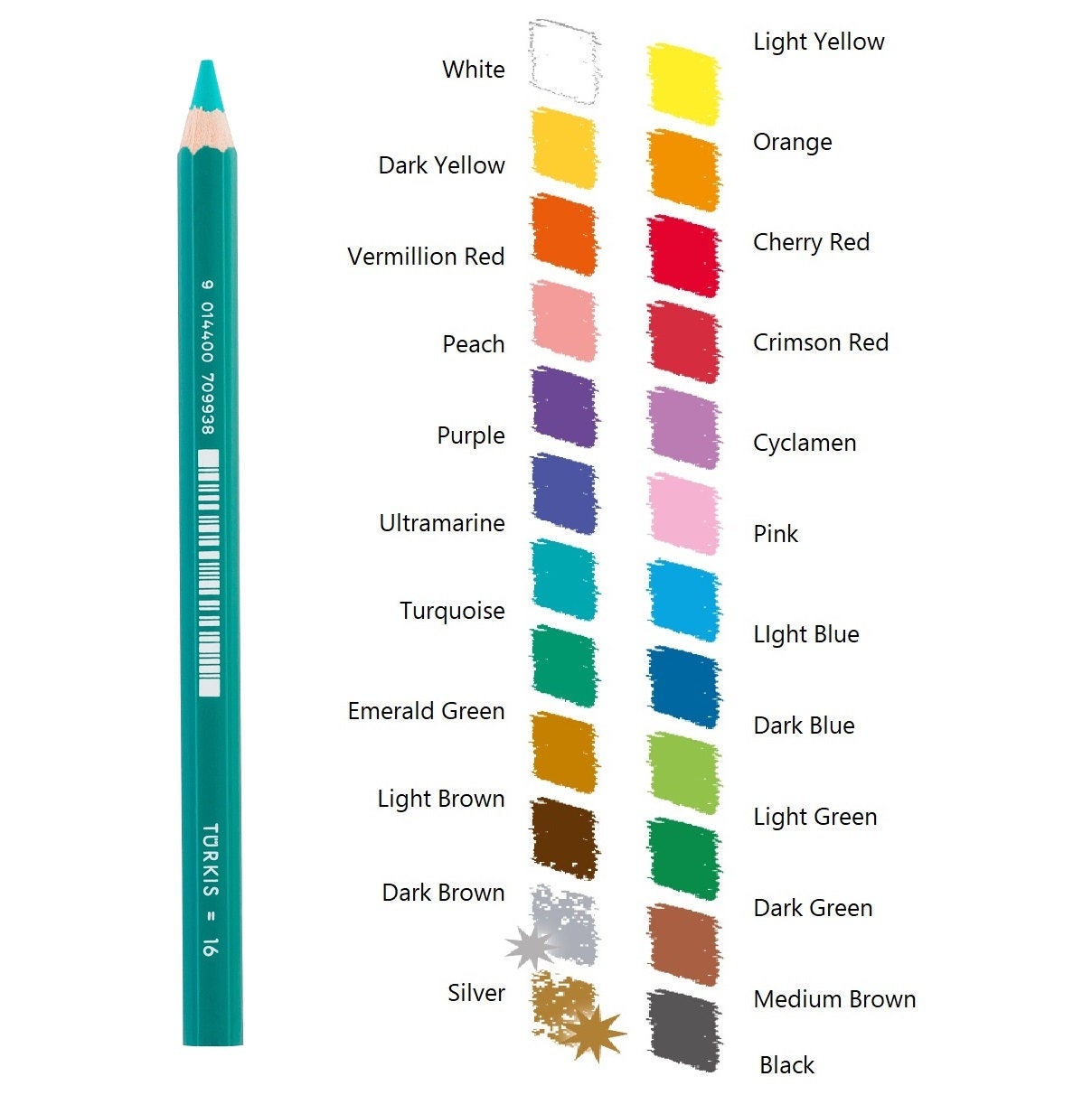 Jolly X big Jumbo Individual Colors Colored Pencil Box of 12 24 Colors Available Etsy