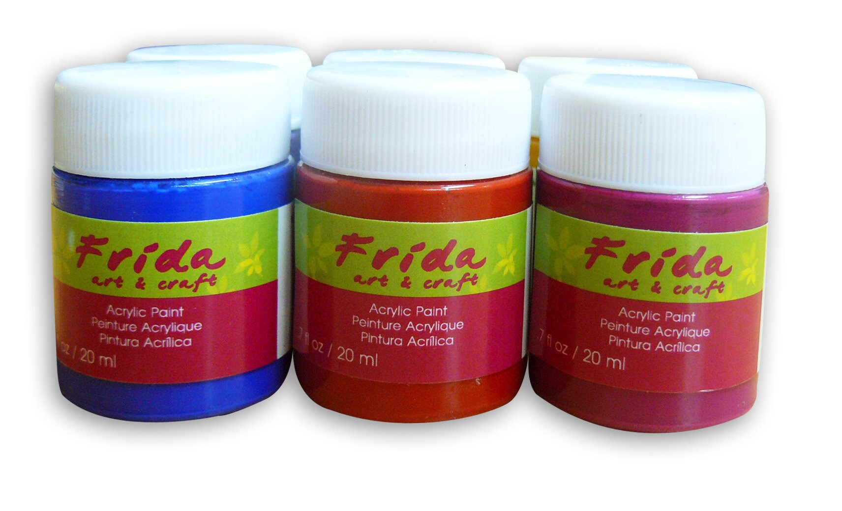 Latin American Colors Frida Art & Craft Acrylic Paint Set of 6 X 20ml ...