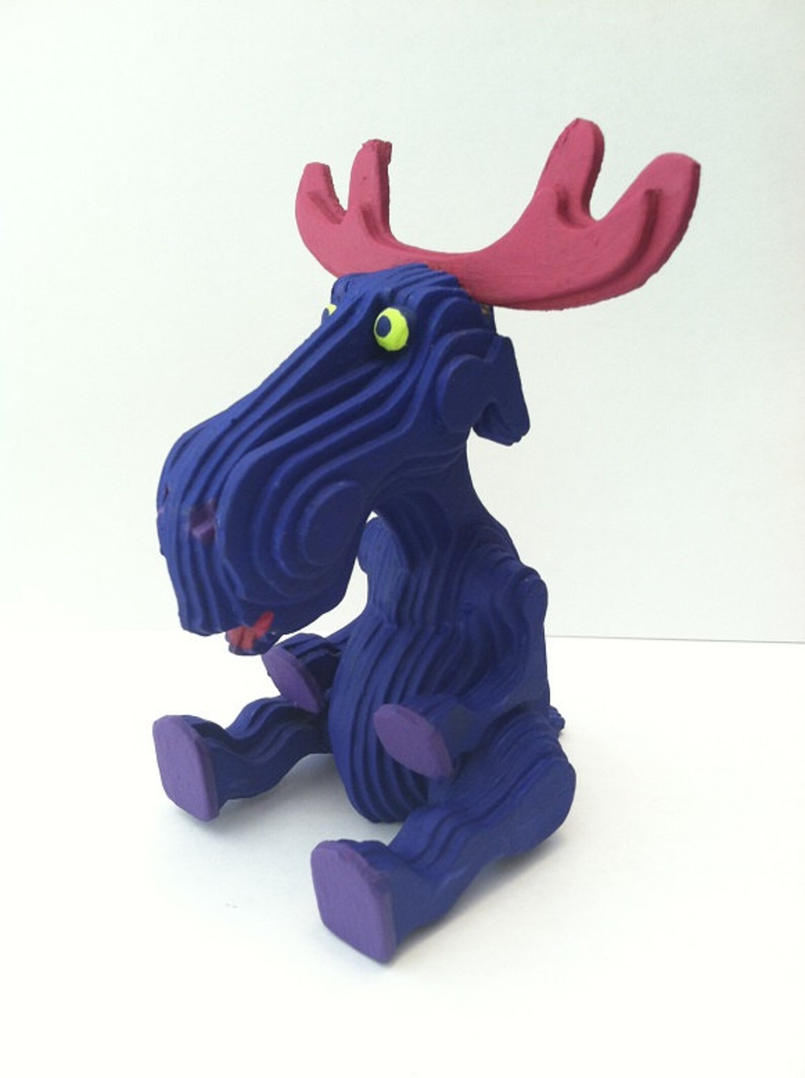 Moose 3D Modeling Craft Kit Recycled Paper Figurine - Etsy