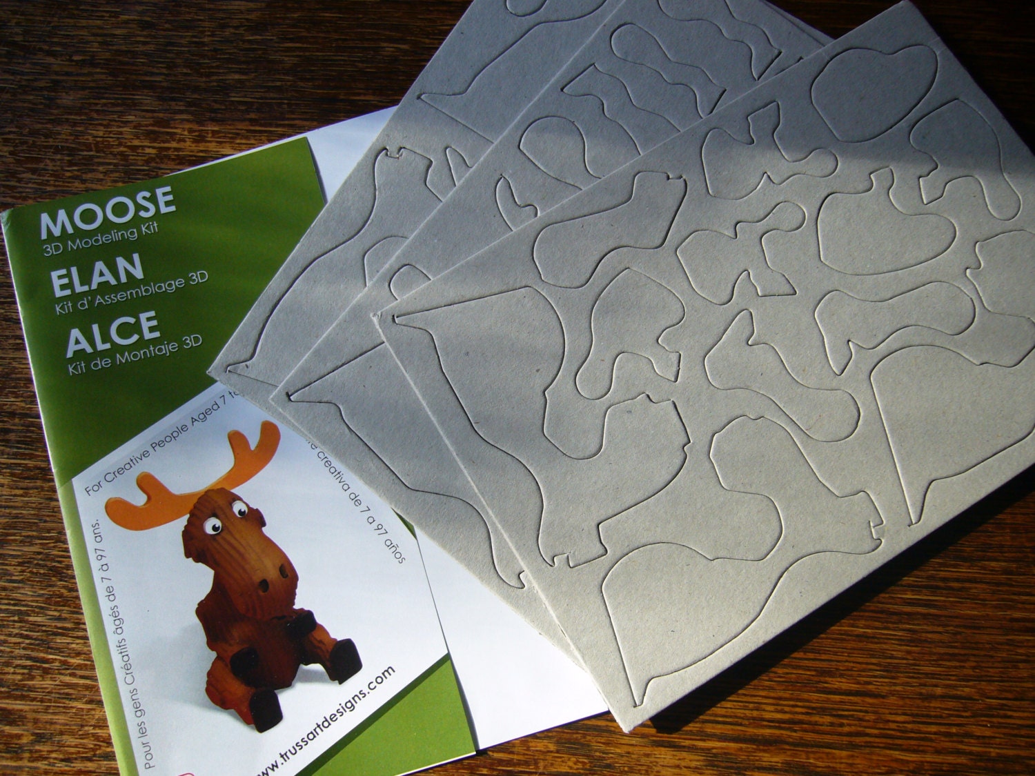 Moose 3D Modeling Craft Kit Recycled Paper Figurine - Etsy