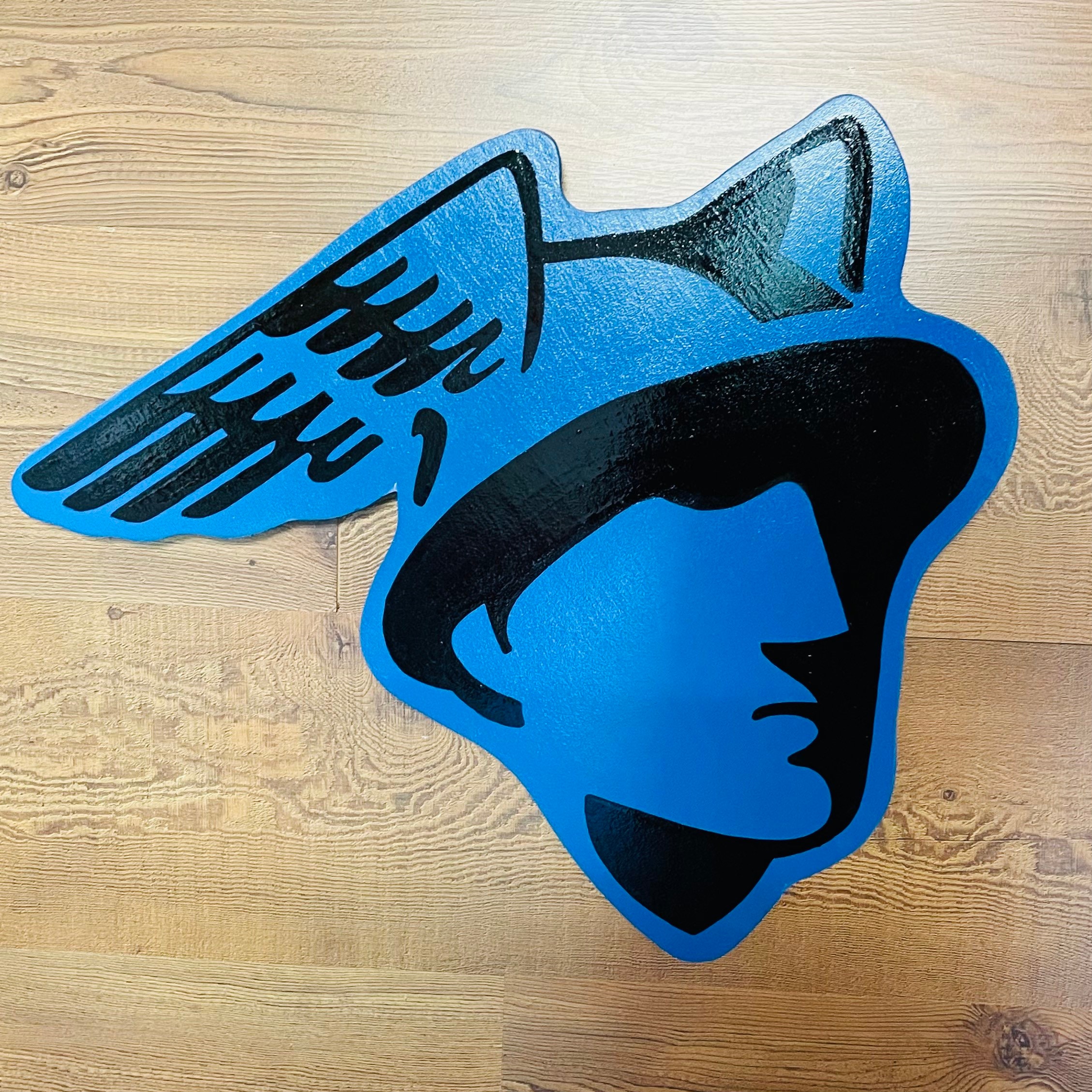 Hand Drawn, Painted And, Cut Out Mercury Head Wall Hanging. - Etsy