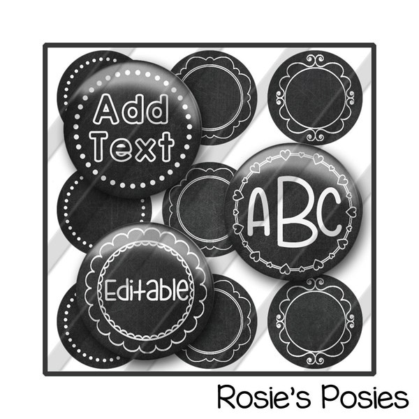 White Chalk Stickers - Etsy