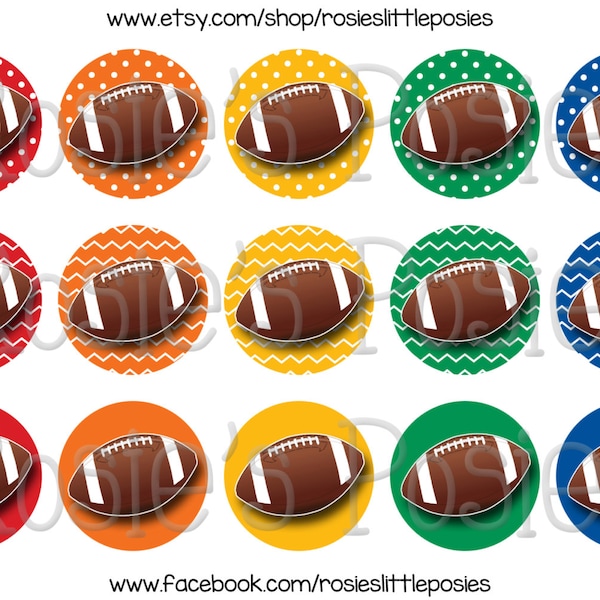 Football Bottle Caps - Etsy
