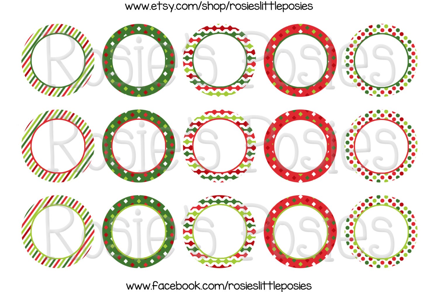 Christmas Editable Bottle Cap Image Sheet, Christmas Colors - Etsy