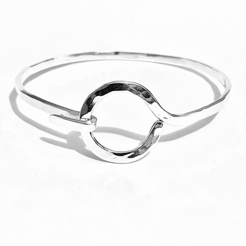 Silver Bangle Bracelet Screw Ball Cuff Fit Charm Beads Jewelry - Etsy