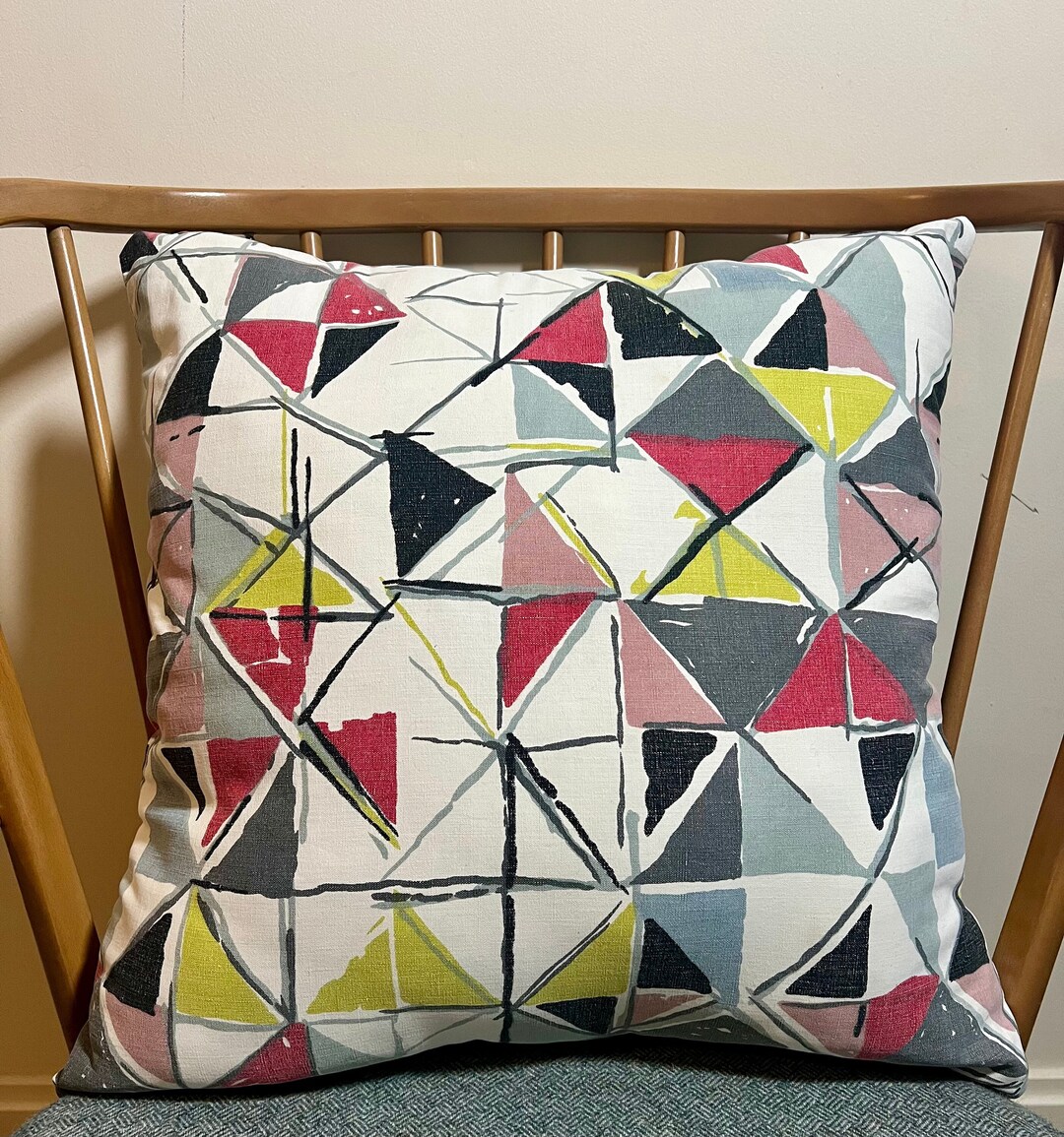 Salvaged Mid Century Statement Cushion Cover - Etsy