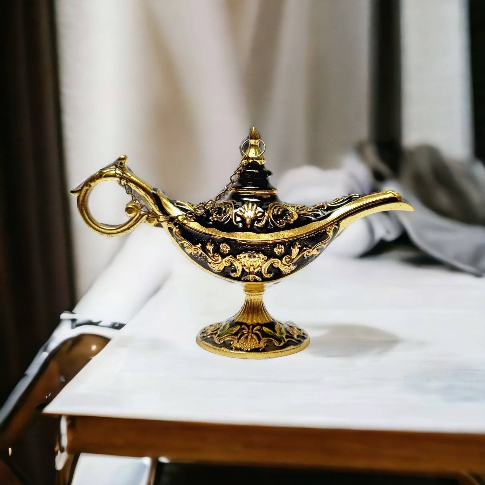 Aladdin Magic Lamp 5, Disney Aladdin Visual Torch, Antique Oil Lamp ...